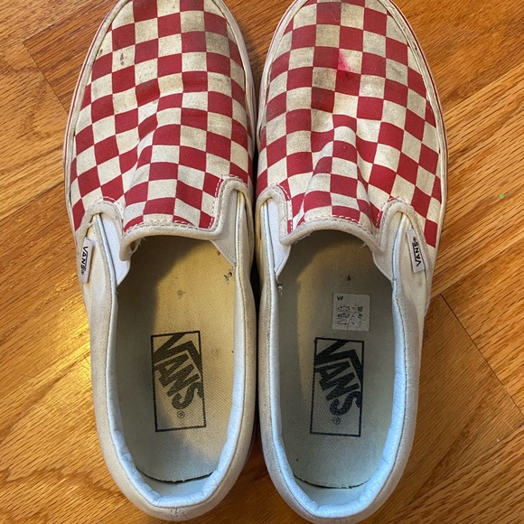 Vans | Shoes | Red Checkered Converse | Poshmark
